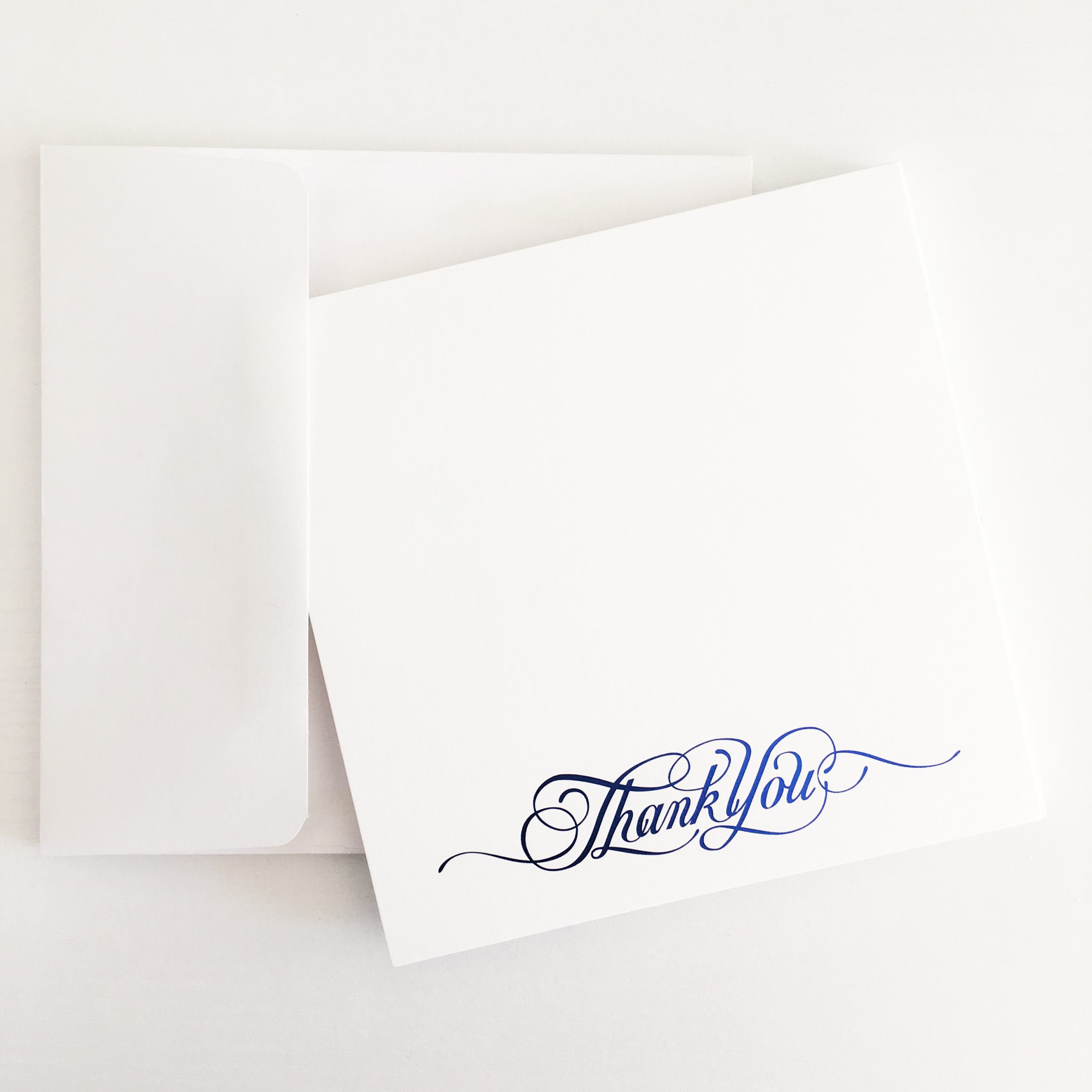 Royal Blue Foil Embossed Thank You Cards | Noted Paper